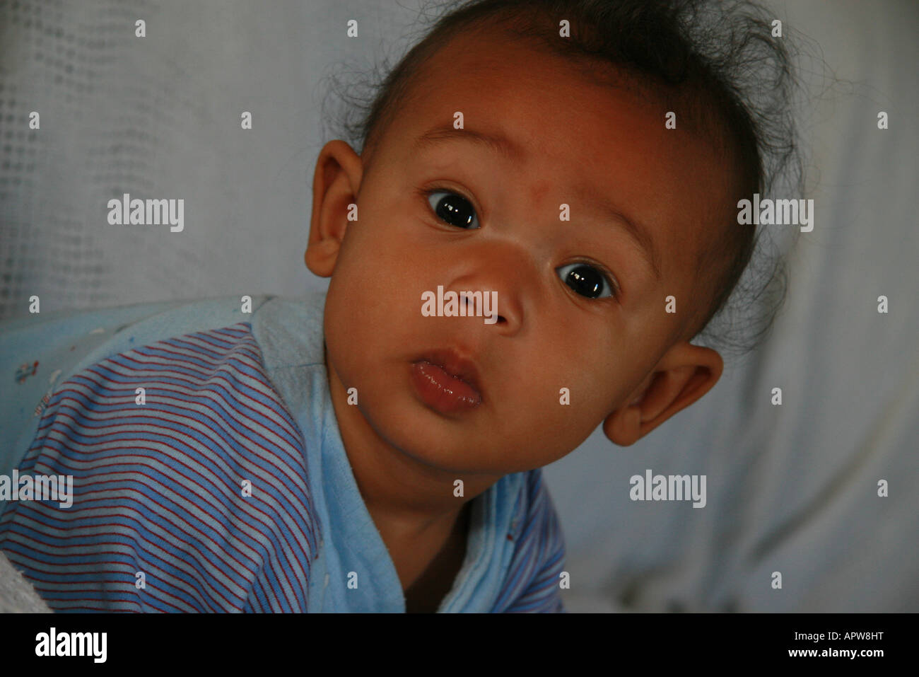 Child wondering what's up Stock Photo - Alamy