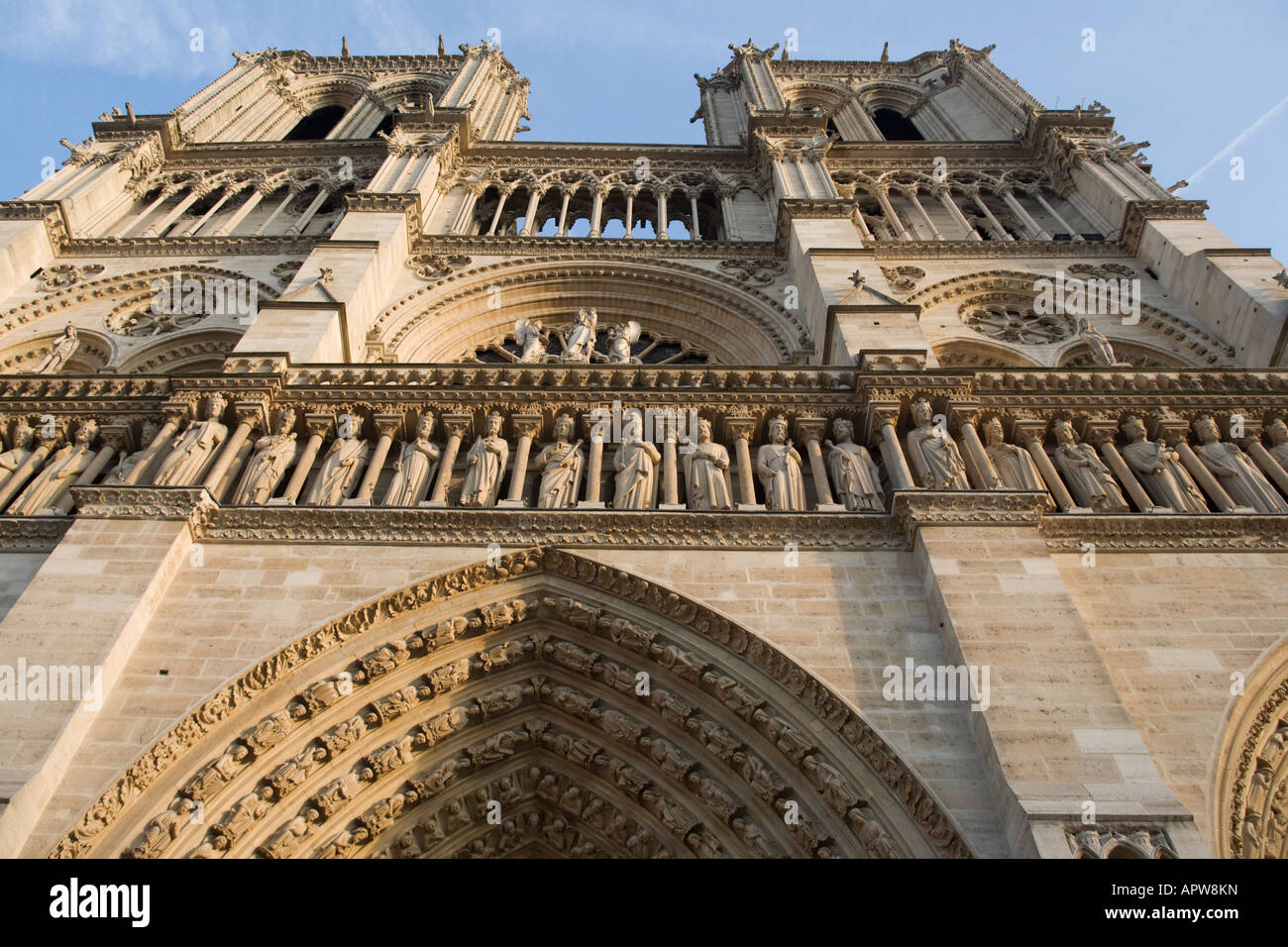 Notre Dame Paris cathedral facade Stock Photo - Alamy