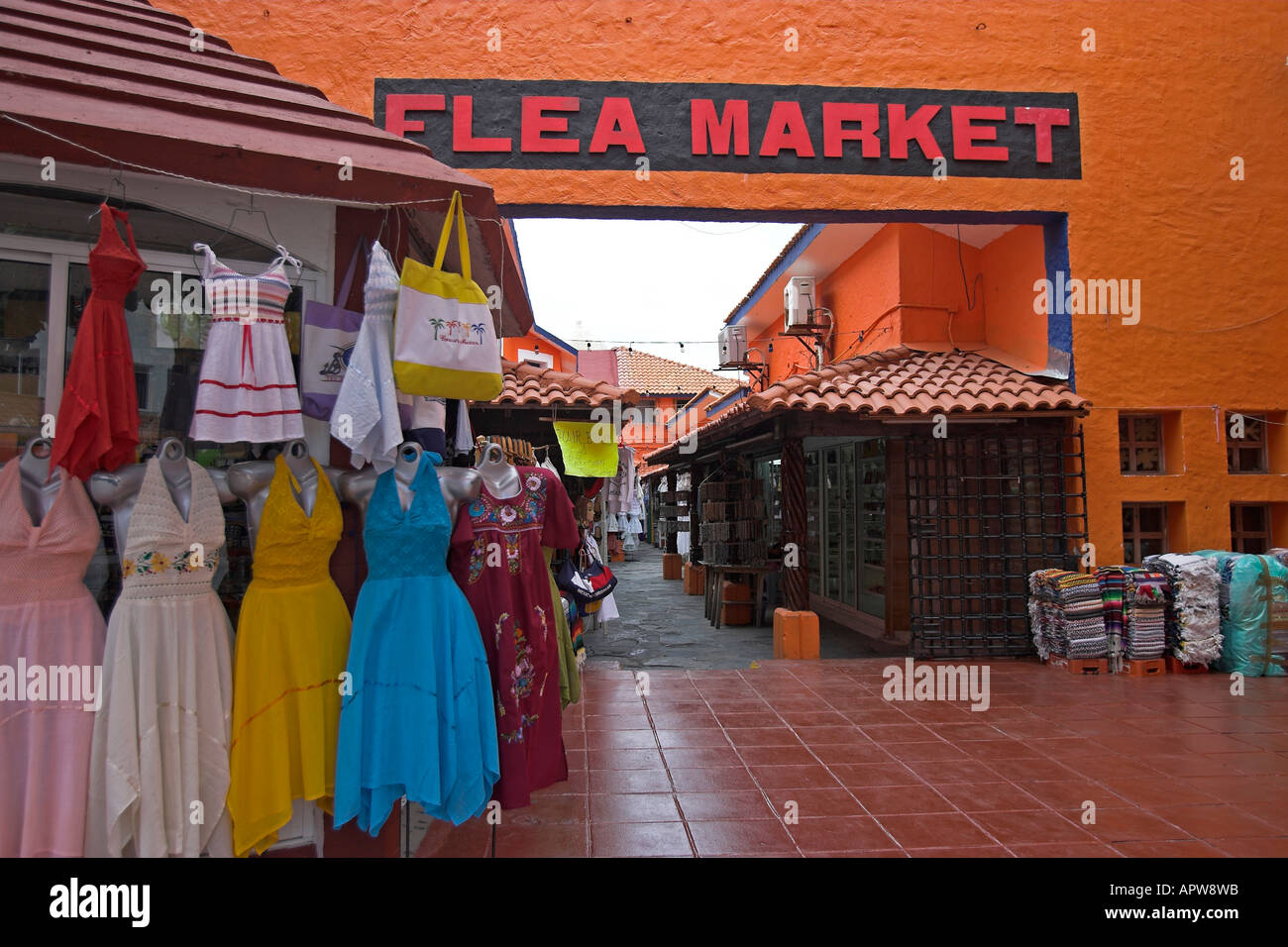 Flea Market near Punta Cancun Quintana Roo Mexico Stock Photo - Alamy