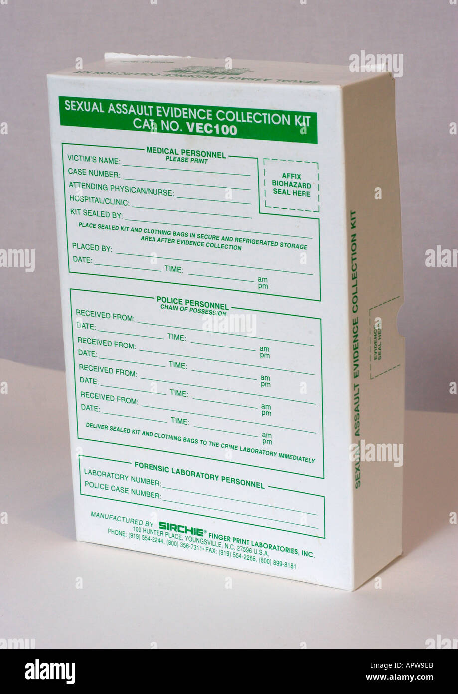 sexual assault evidence collection kit Stock Photo - Alamy