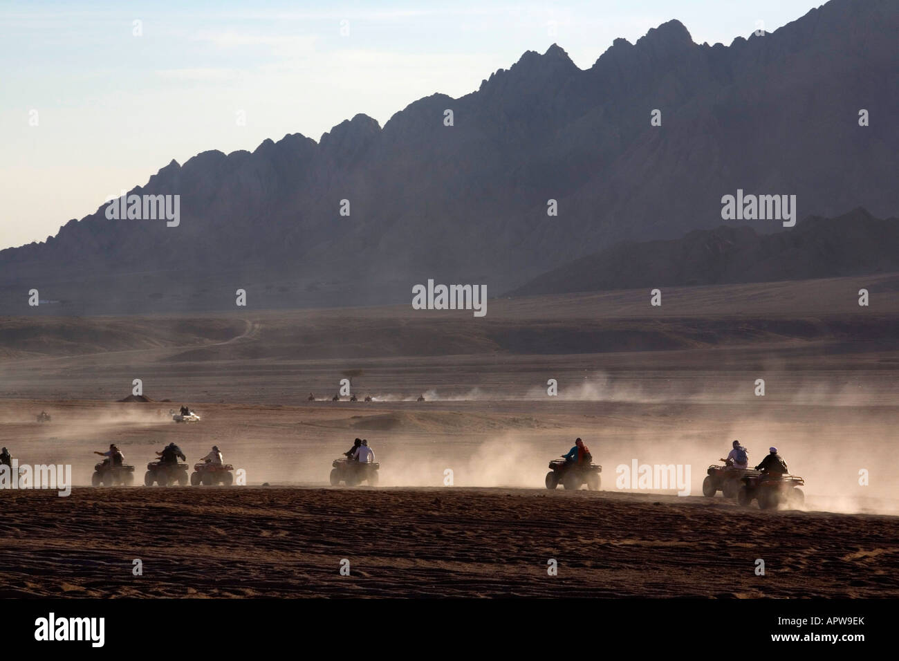Quad Safari ride through the Sinai desert and Red Sea Mountains Egypt ...