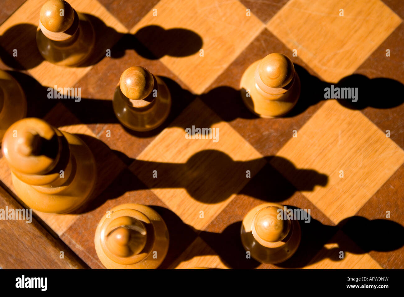 Chess Board Shadows Stock Photo - Alamy