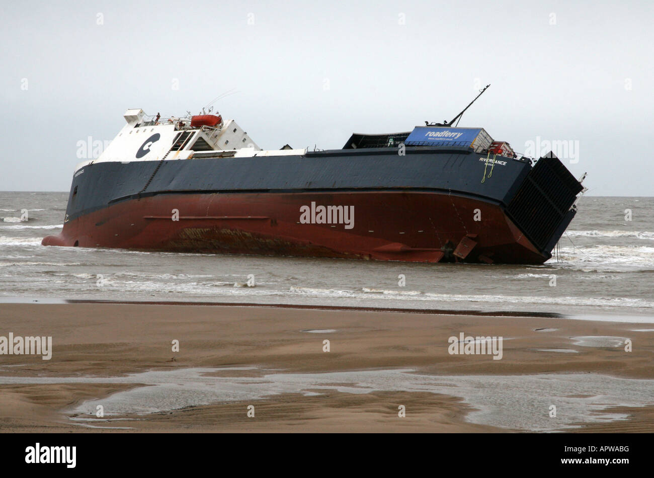 Riverdance ferry owned by Seatruck Ferries which was on its way from ...