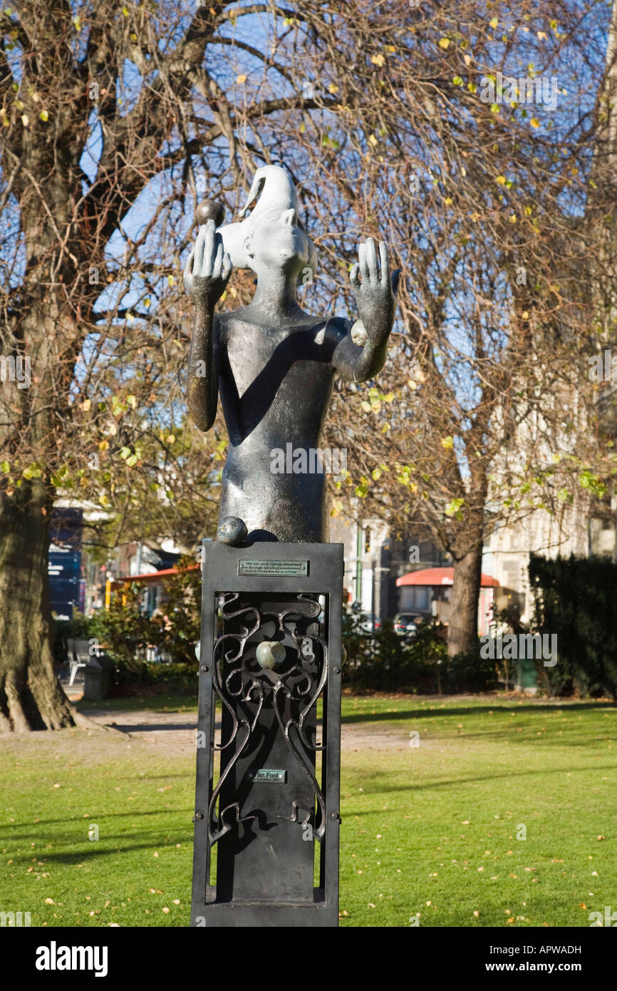 The Fool bronze and steel sculpture by sculptor Sam Mahon outside Arts ...