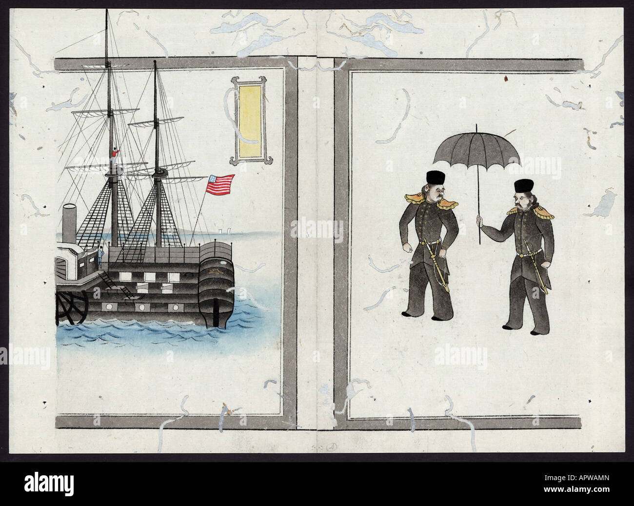 Commodore matthew perry japan hi-res stock photography and images - Alamy