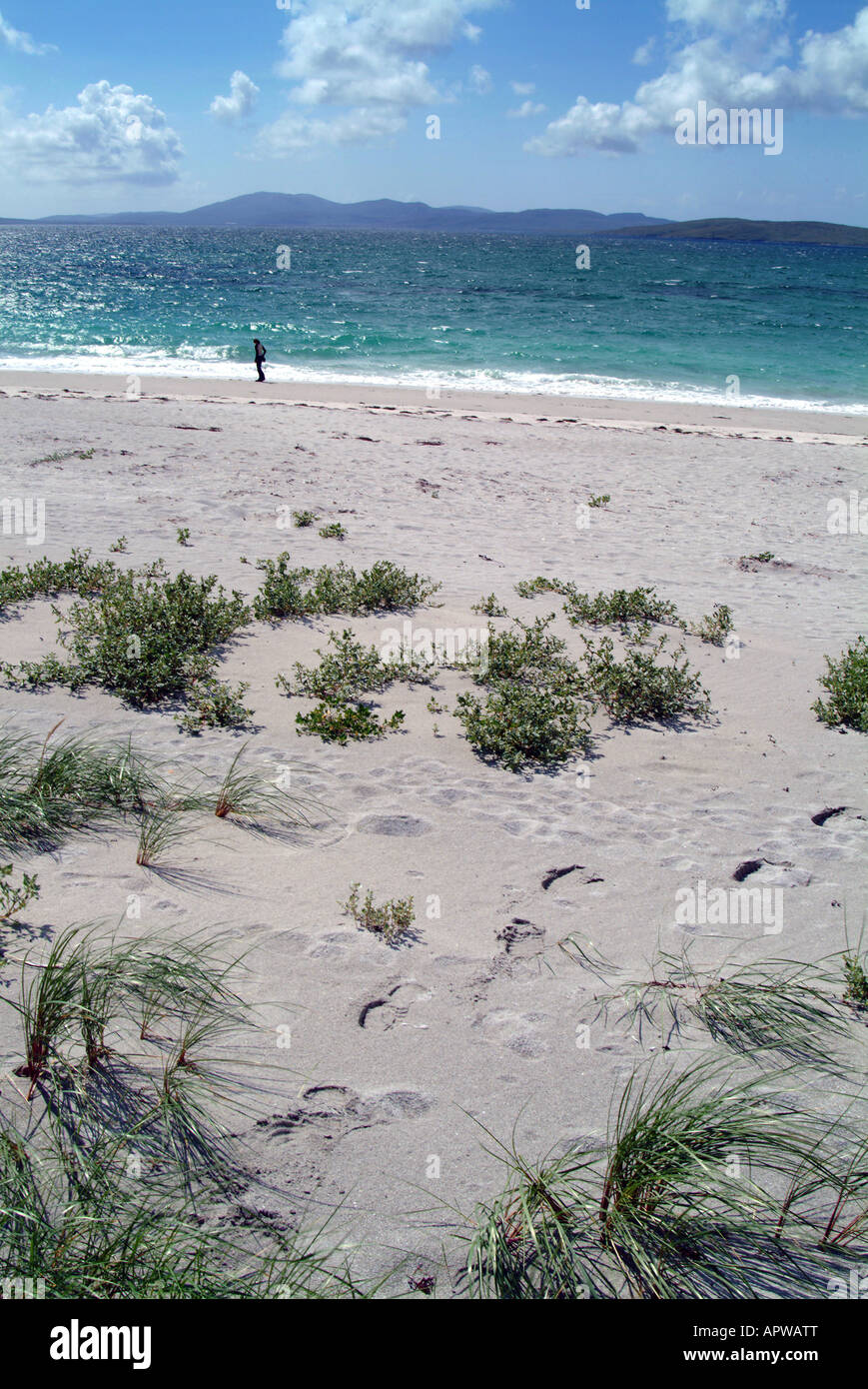 west coast beach on the isle of eriskay western isles scotland outer ...