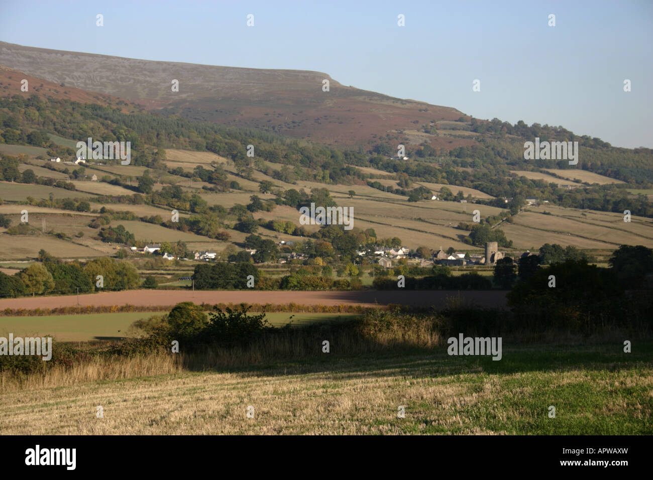 Powys, Wales brecon beacons national park Stock Photo - Alamy