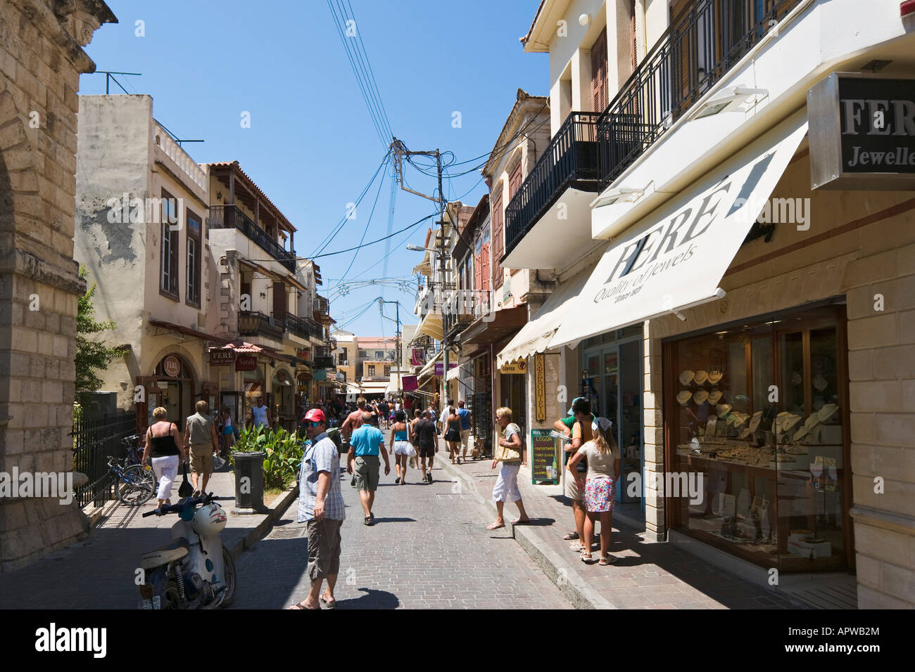 Crete rethimno shopping hi-res stock photography and images - Alamy