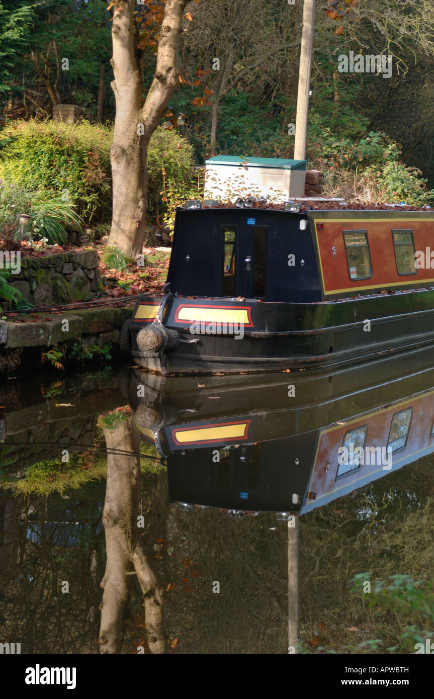 Narrow Boat On The Cauldon Canal Stock Photo - Alamy