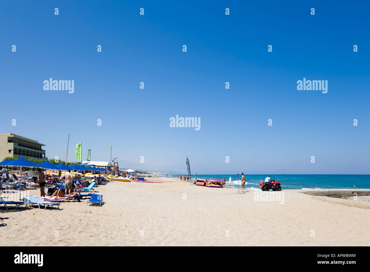 Rethymnon crete beach hi-res stock photography and images - Alamy