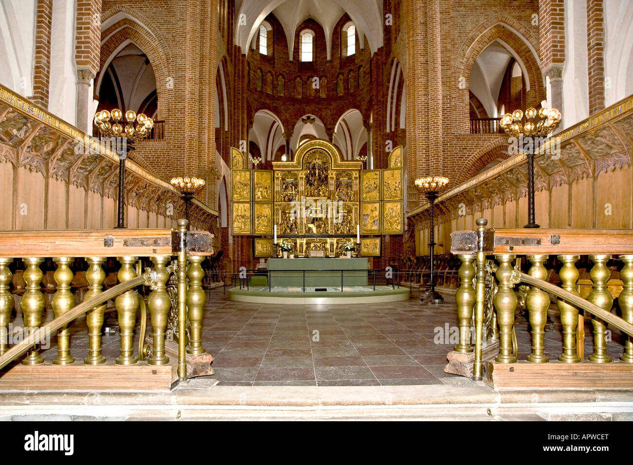 The triptych in Roskilde Cathedral Stock Photo - Alamy