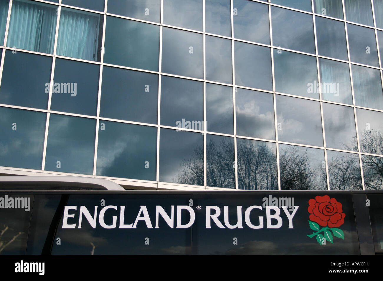 England rugby bus hi-res stock photography and images - Alamy