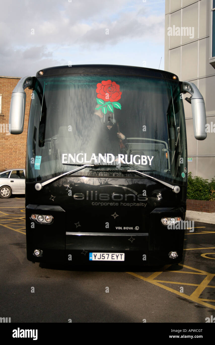 England team rugby bus hi-res stock photography and images - Alamy