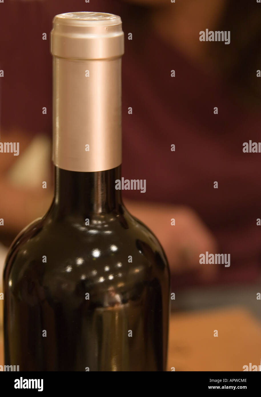 Stock photo of a plain wine bottle with reflections Shot August 2006 ...