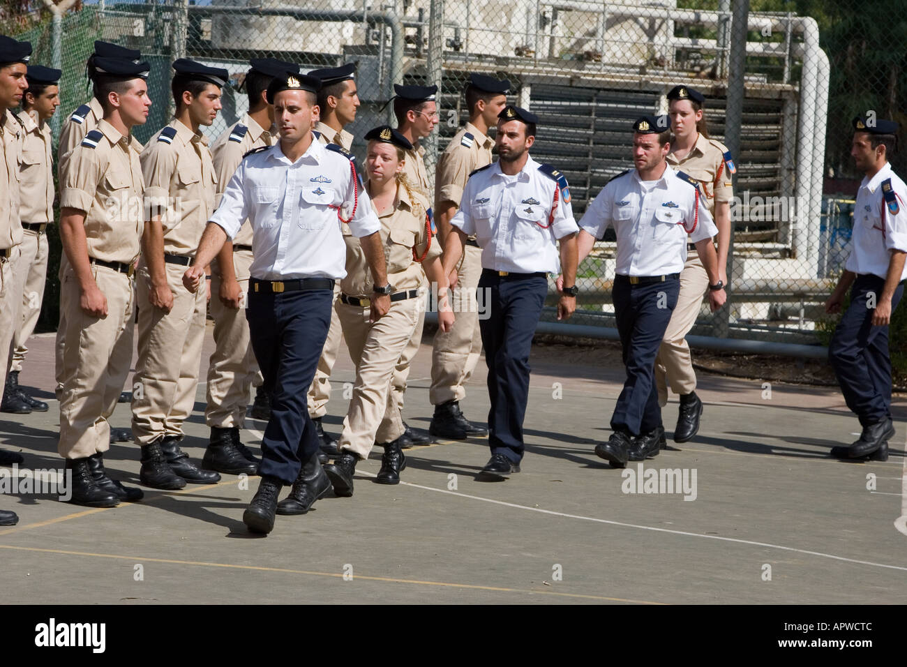 Stock Photo of An Israeli Navy Military Ceremony Stock Photo - Alamy