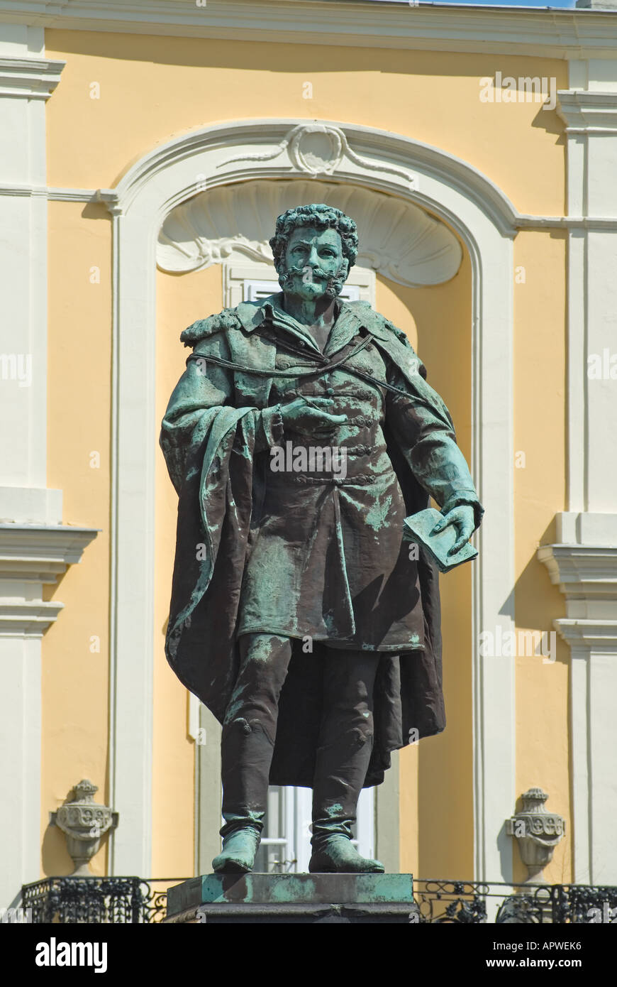 Gyor, Western Transdanubia, Hungary. Statue of Károly Kisfaludy ( 1788 ...