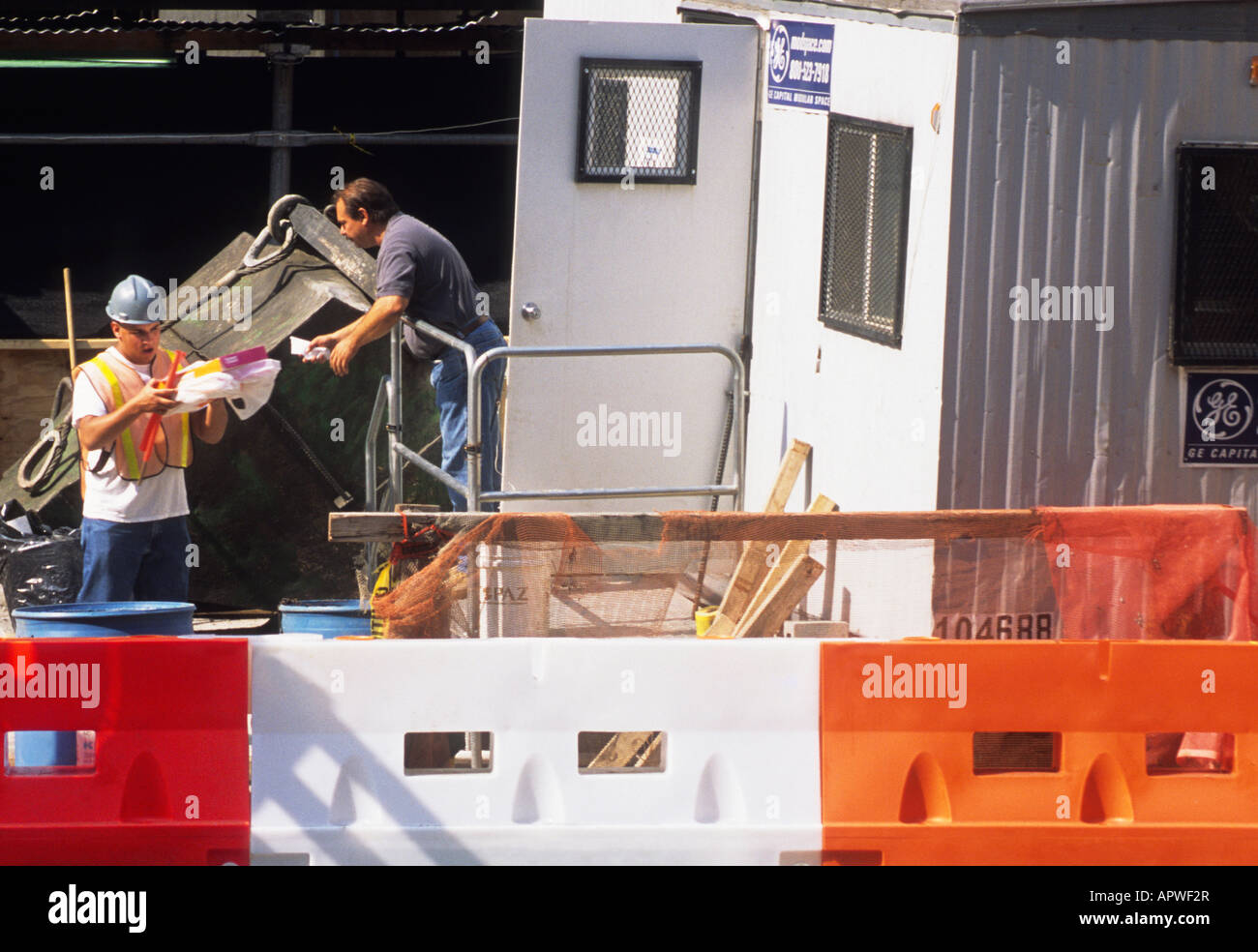 USA New York New York City NYC Building Construction Site Stock Photo ...