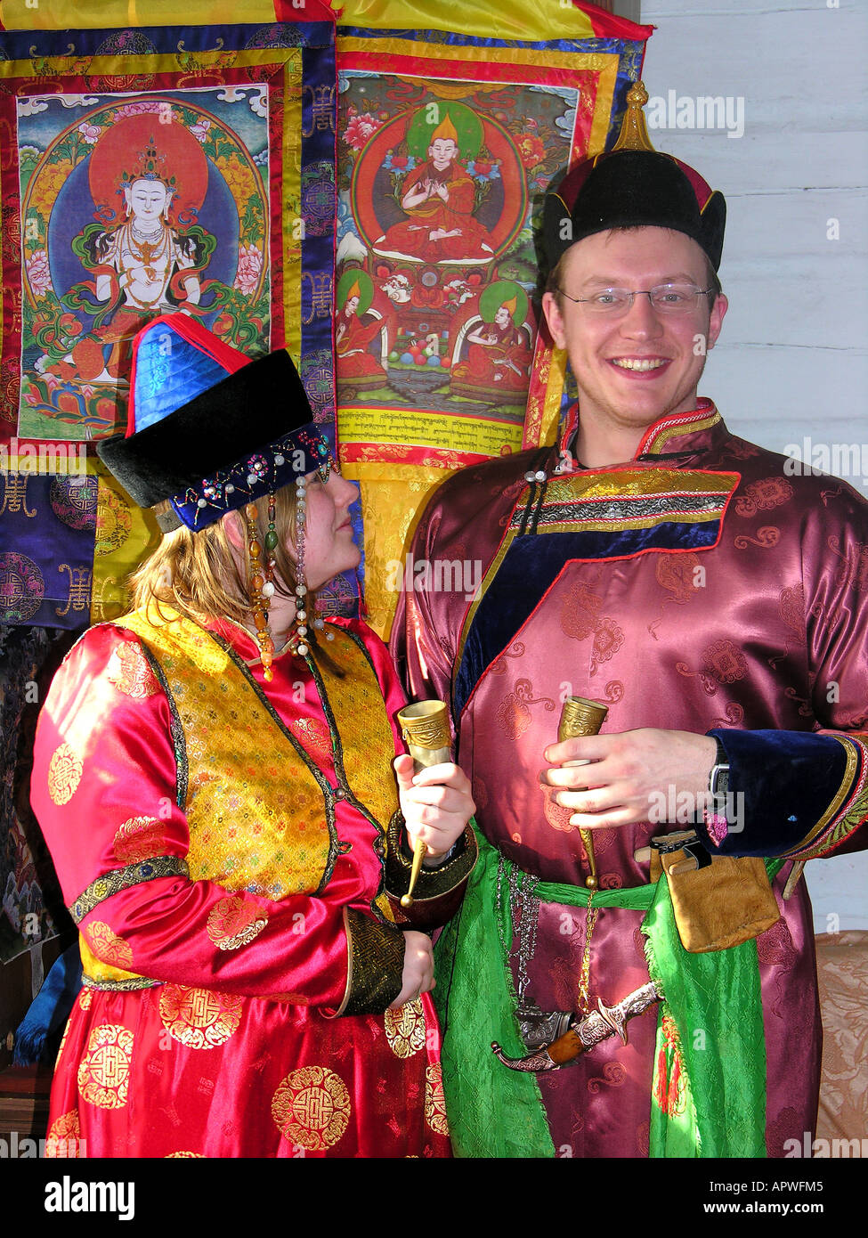 Buryat dress hi-res stock photography and images - Alamy