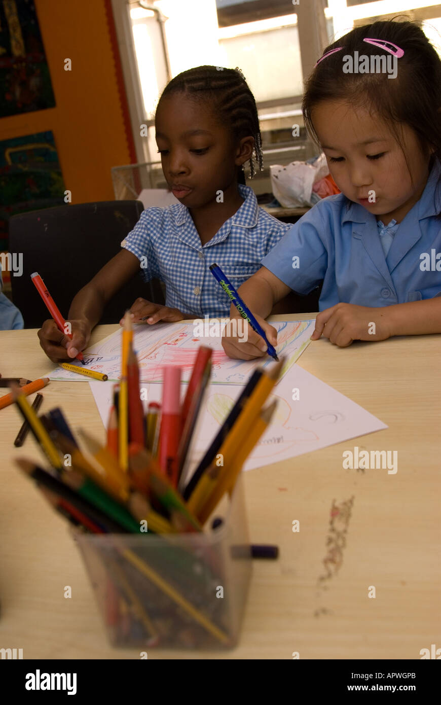 Kids in art class at After School Club Archbishop Sumner Primary School ...