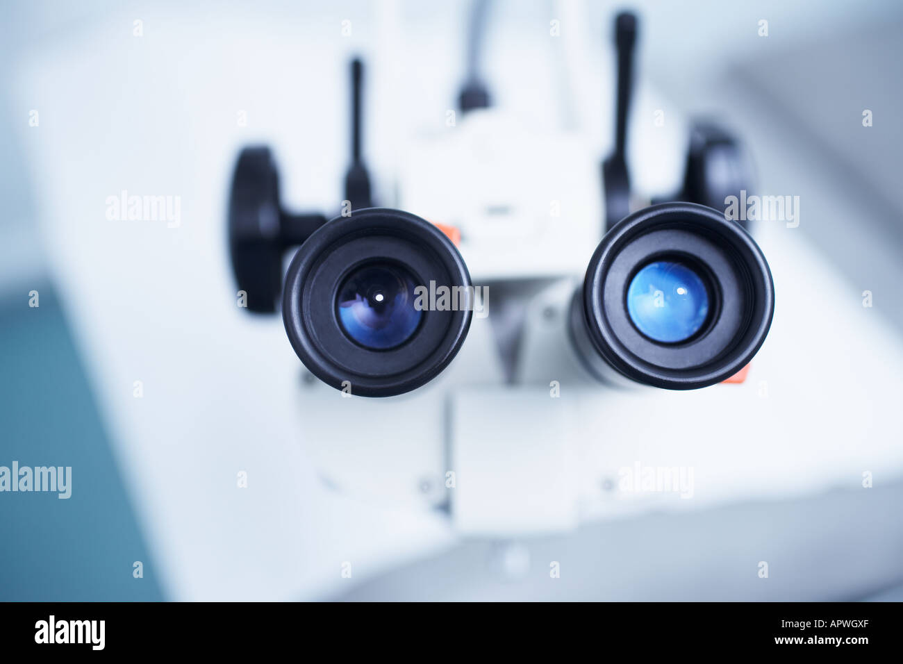 Close up of a Microscope Stock Photo - Alamy