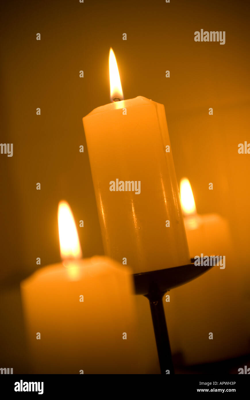 Three candles hi-res stock photography and images - Alamy