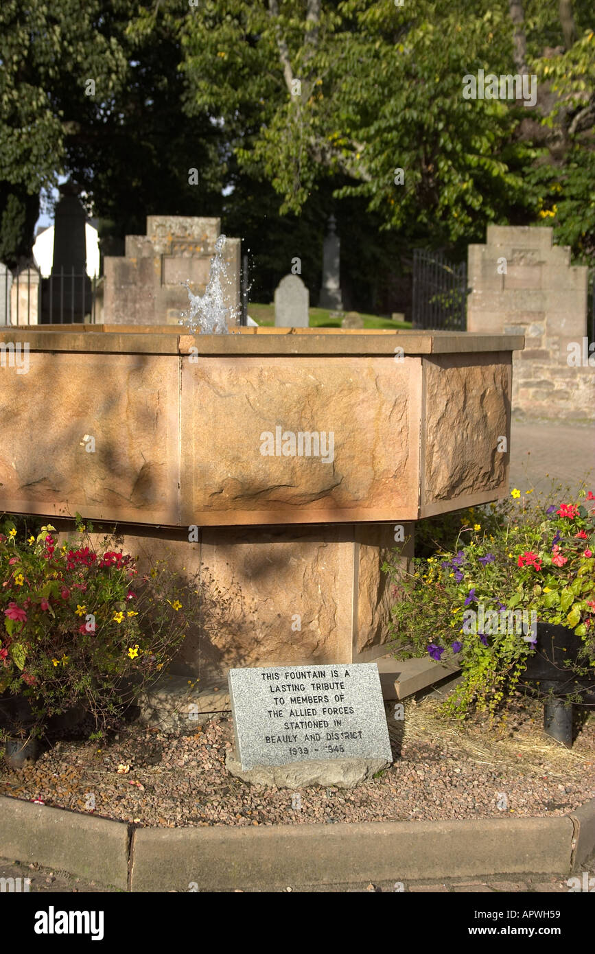 Memorial Fountain The Square Beauly Highland Scotland Stock Photo - Alamy