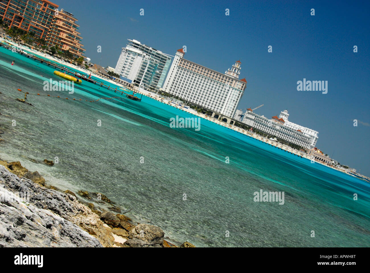 Bay in Cancun hotel area, Quintana Roo State, Mexico, North America ...