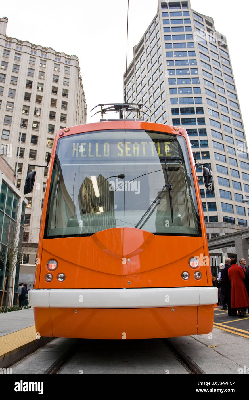 Seattle trolley streetcar hi-res stock photography and images - Alamy