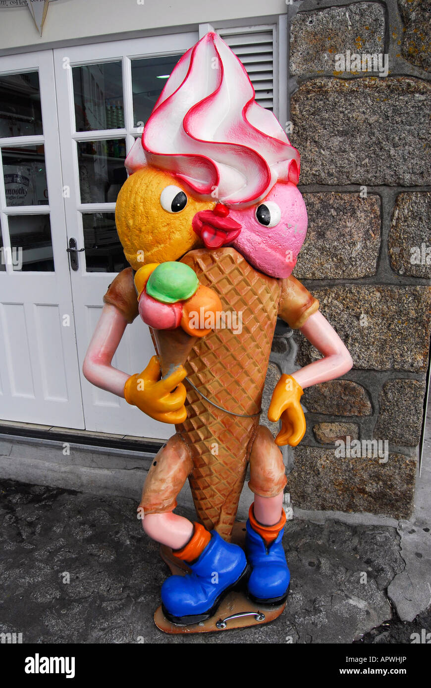 giant ice cream bovver boy yob Stock Photo - Alamy