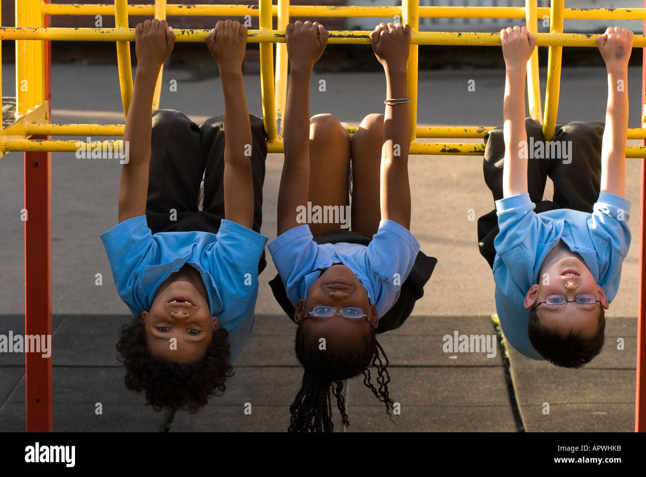 Children playing in playground after hi-res stock photography and ...