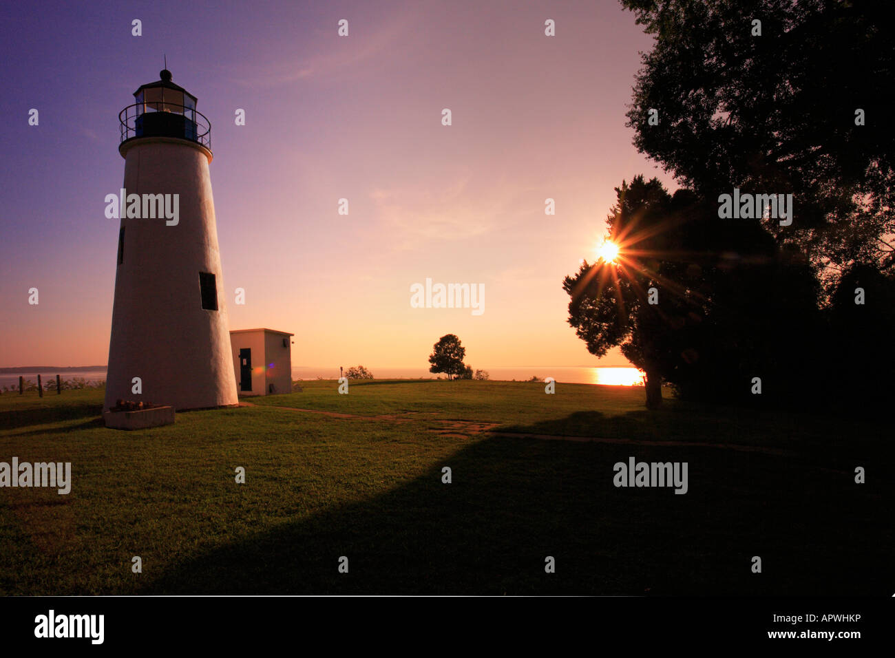 Sunset, Turkey Point Lighthouse, Elk Neck State Park, Northeast ...