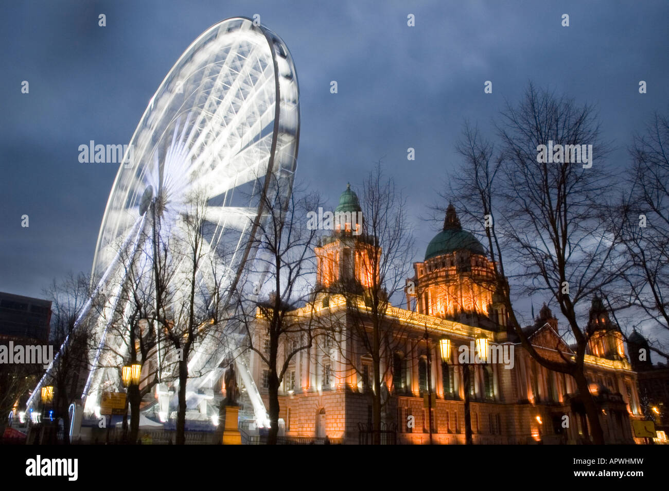 Belfast city hall ferris wheel hi-res stock photography and images - Alamy