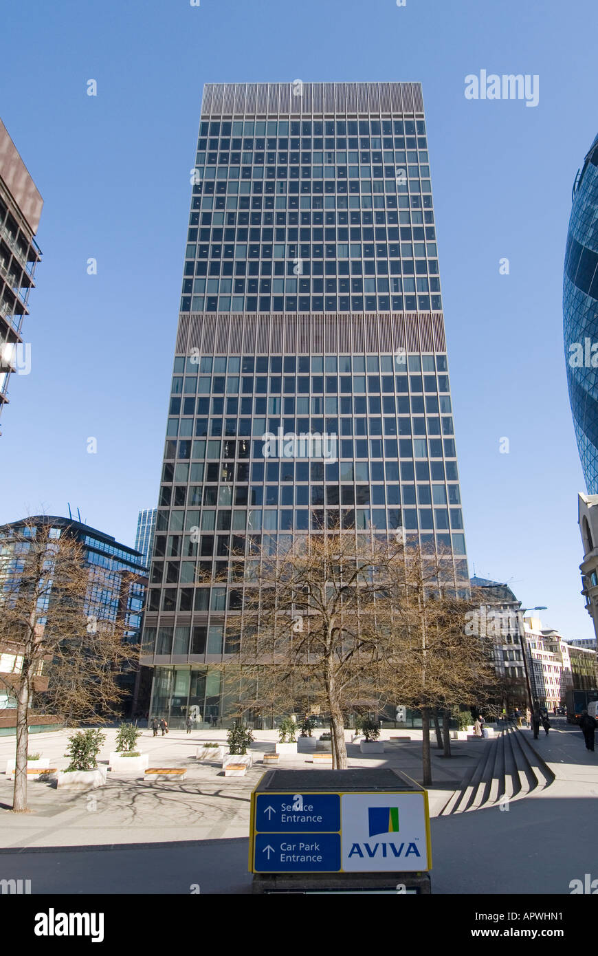 Aviva tower the gherkin hi-res stock photography and images - Alamy