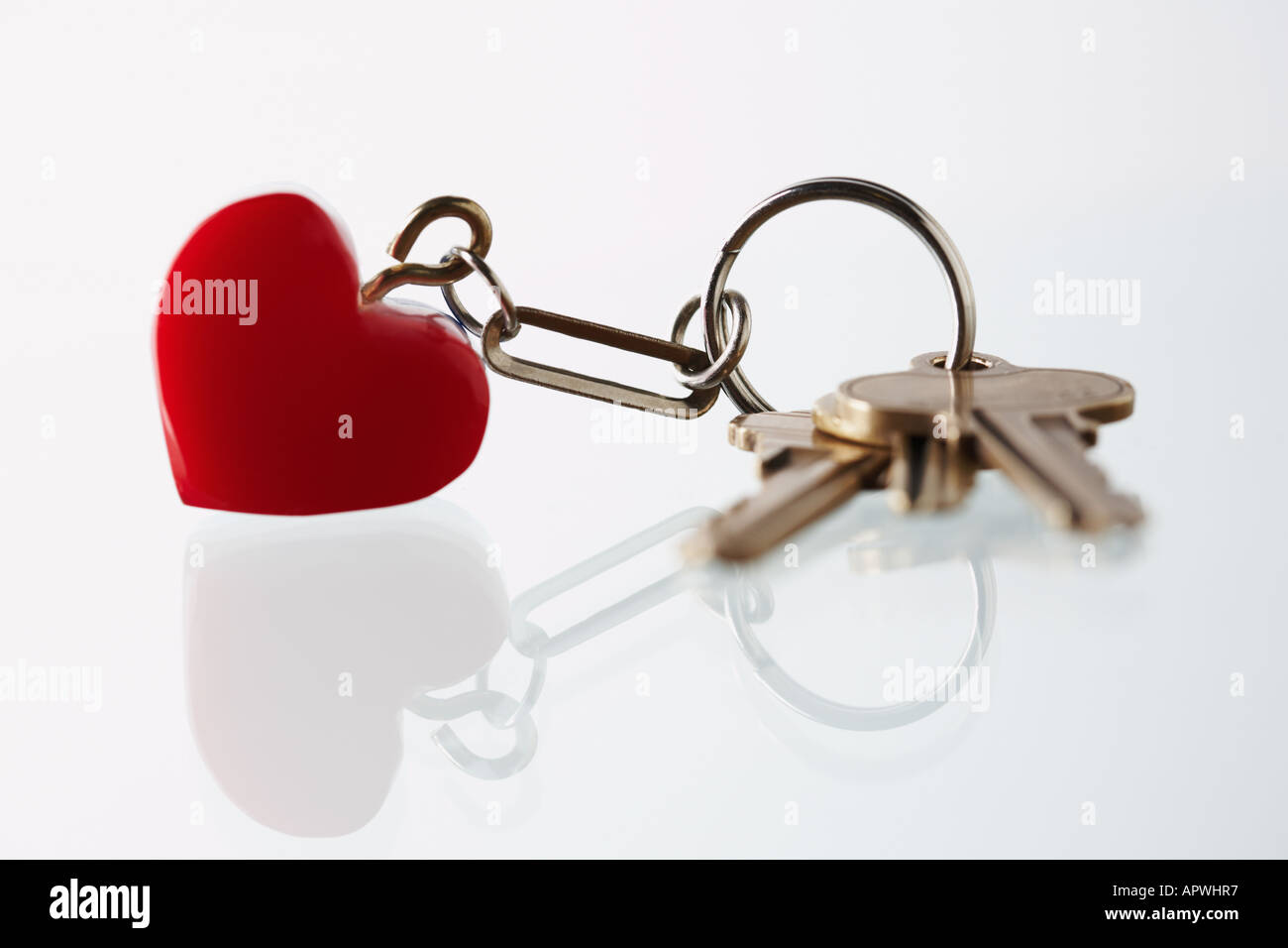 Heart and keys Stock Photo - Alamy
