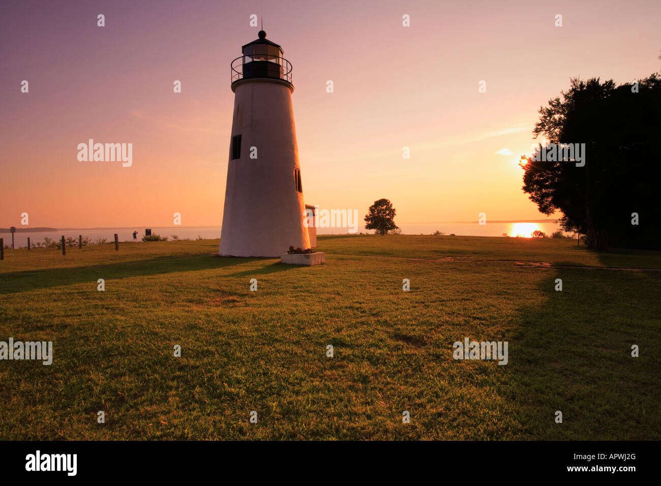 Sunset, Turkey Point Lighthouse, Elk Neck State Park, Northeast ...