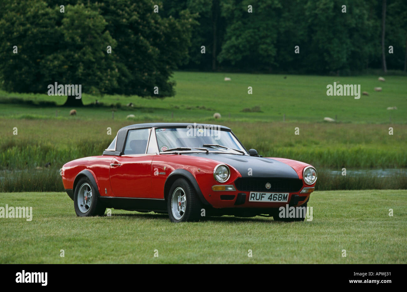 Fiat 124 Abarth Rallye. 1972 to 1975 Stock Photo - Alamy