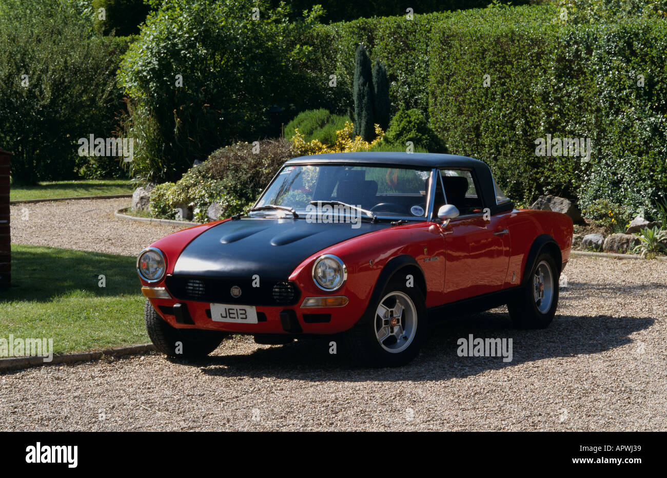 Fiat 124 Abarth Rallye of 1974. 1972 to 1975 Stock Photo - Alamy
