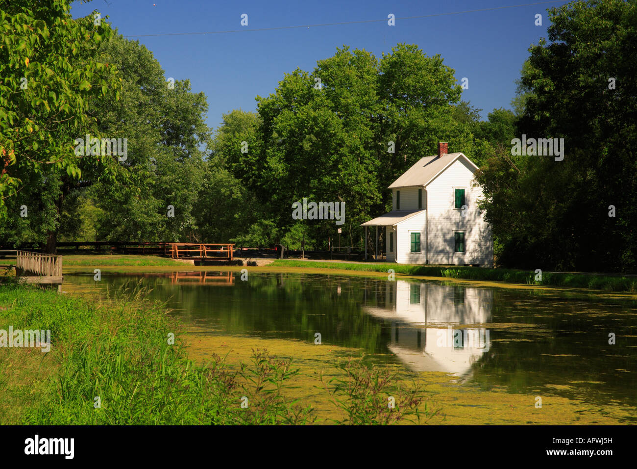 Canal and Lock House at Oldtown, C and O Canal National Historic Park ...