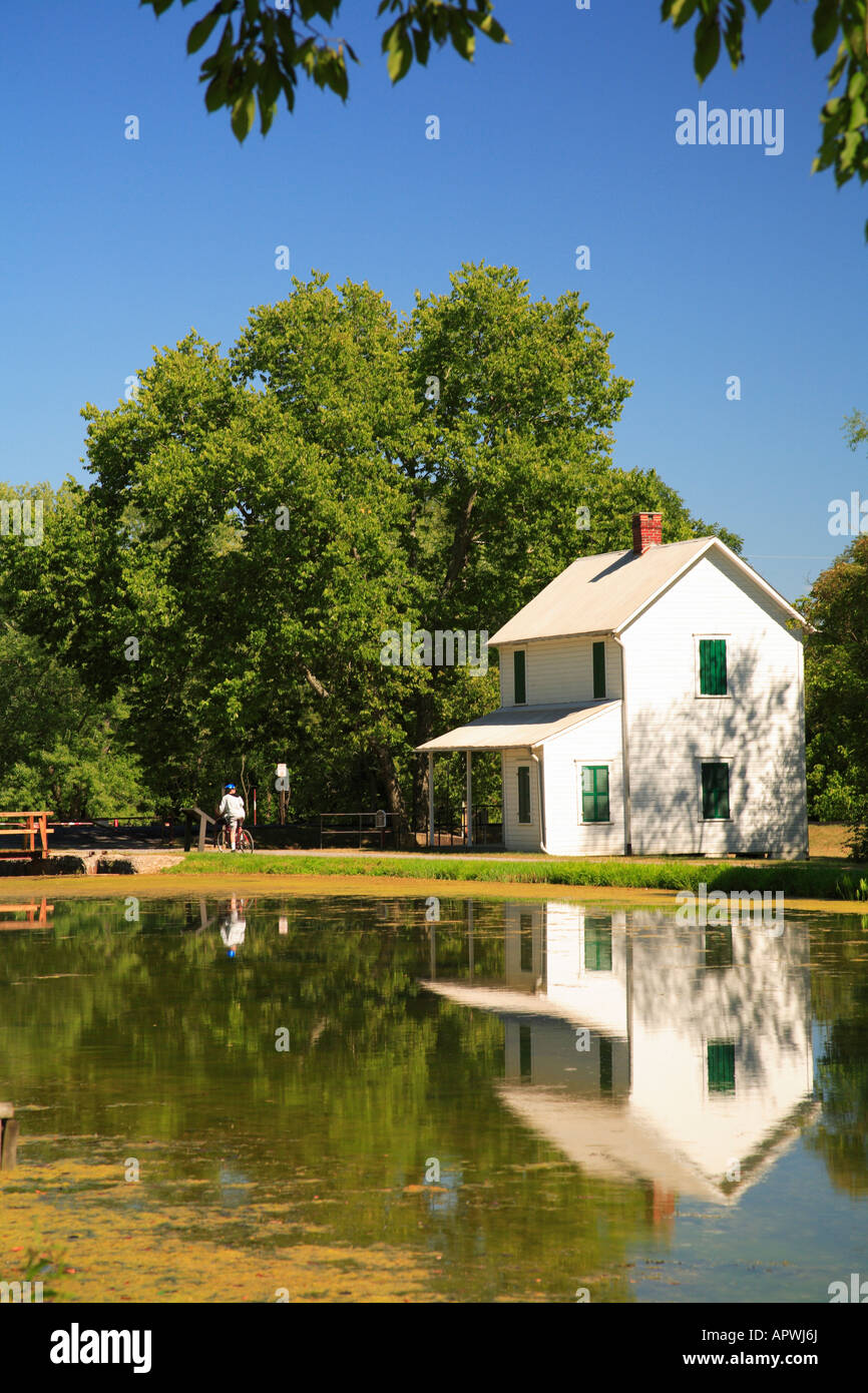 Canal and Lock House at Oldtown, C and O Canal National Historic Park ...