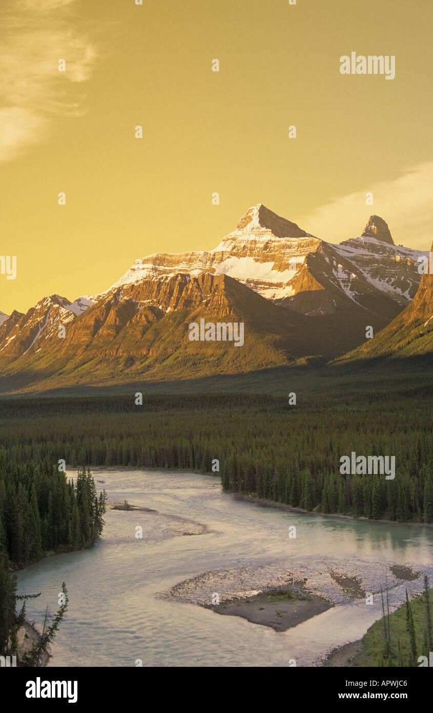 Mt mt christie athabasca river hi-res stock photography and images - Alamy