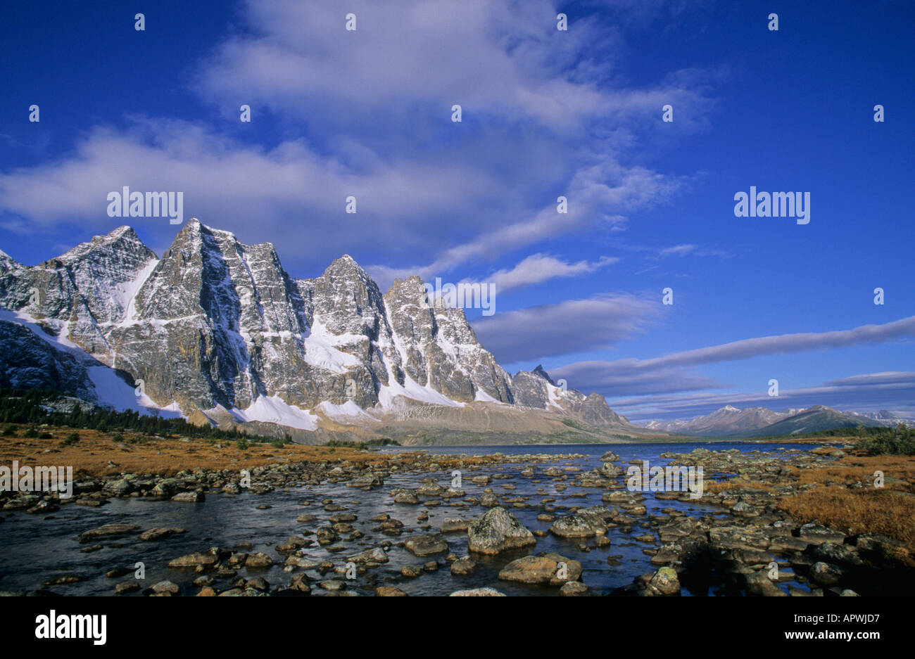 The Ramparts Tonquin Valley Jasper National Park Alberta Canada Stock ...