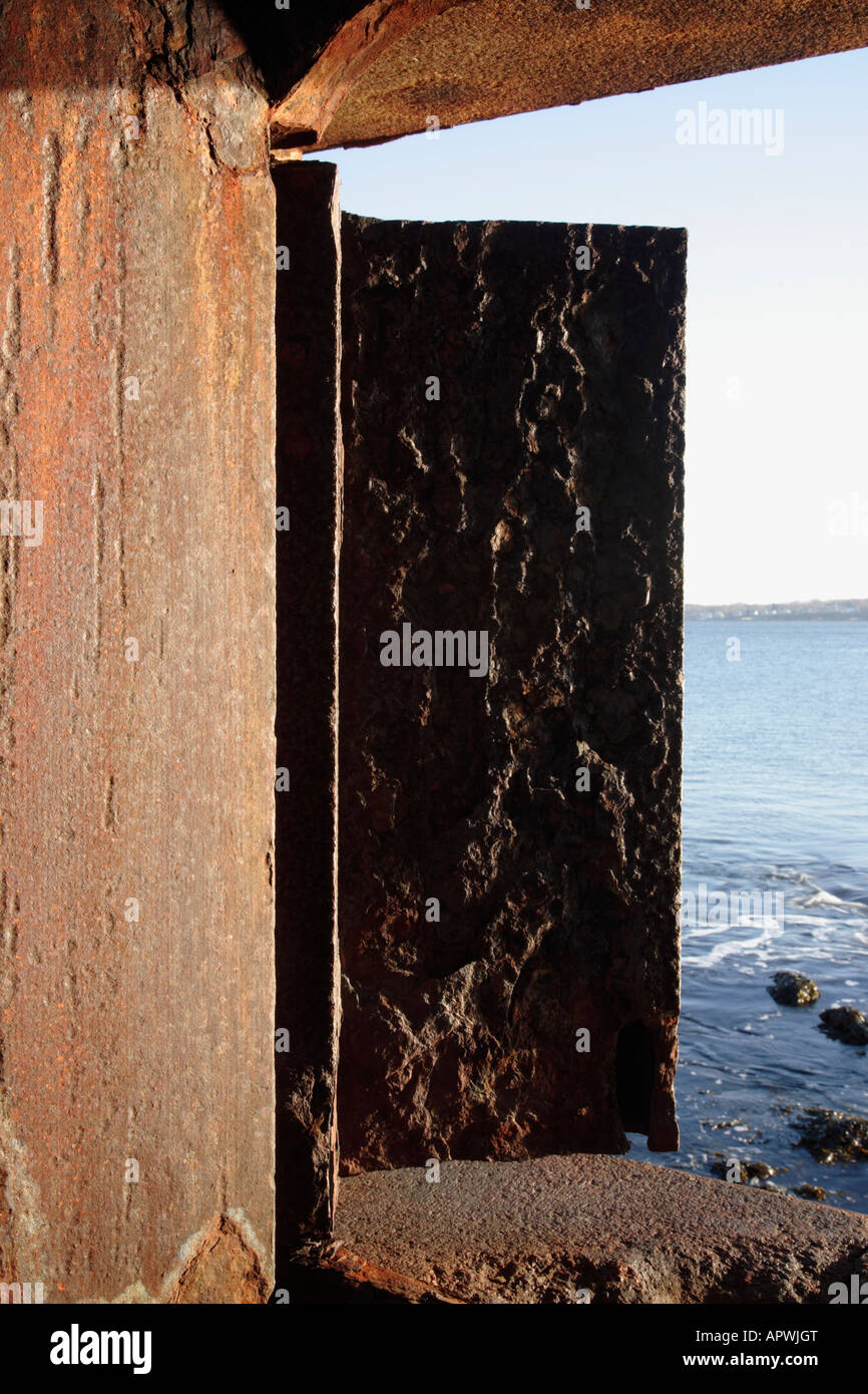 Fort Preble during the winter months Located in South Portland Maine ...