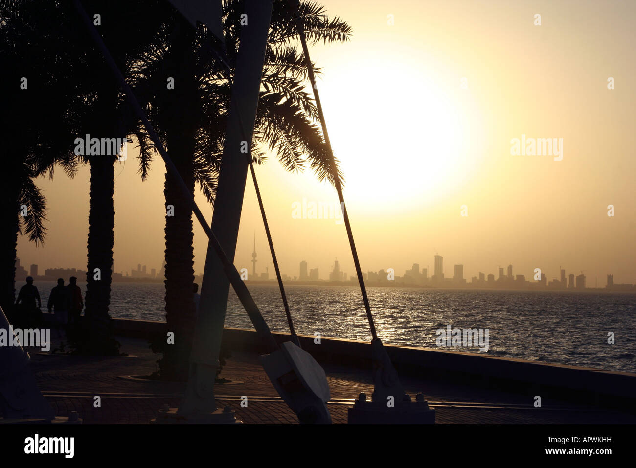 kuwait city by the arabian gulf sea Stock Photo - Alamy