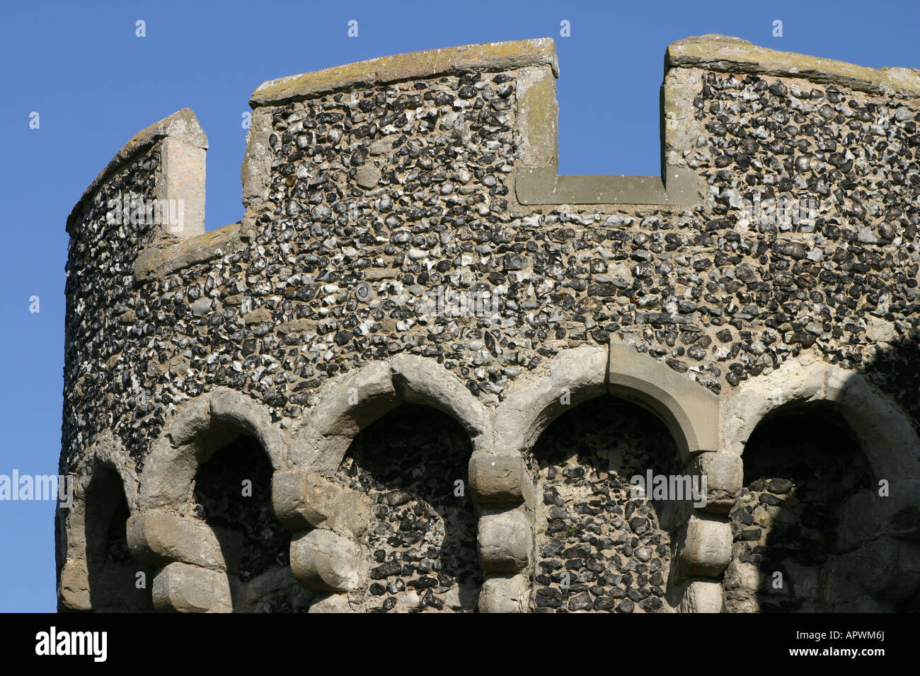 cooling castle medieval turret restored rampart Stock Photo - Alamy