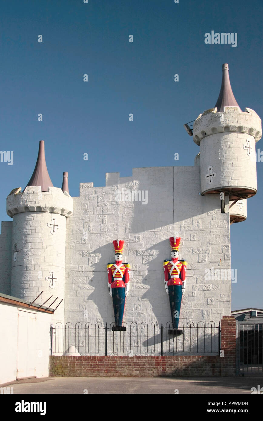 Exterior view of the Castle Slide at Harbour Park, Littlehampton, West ...