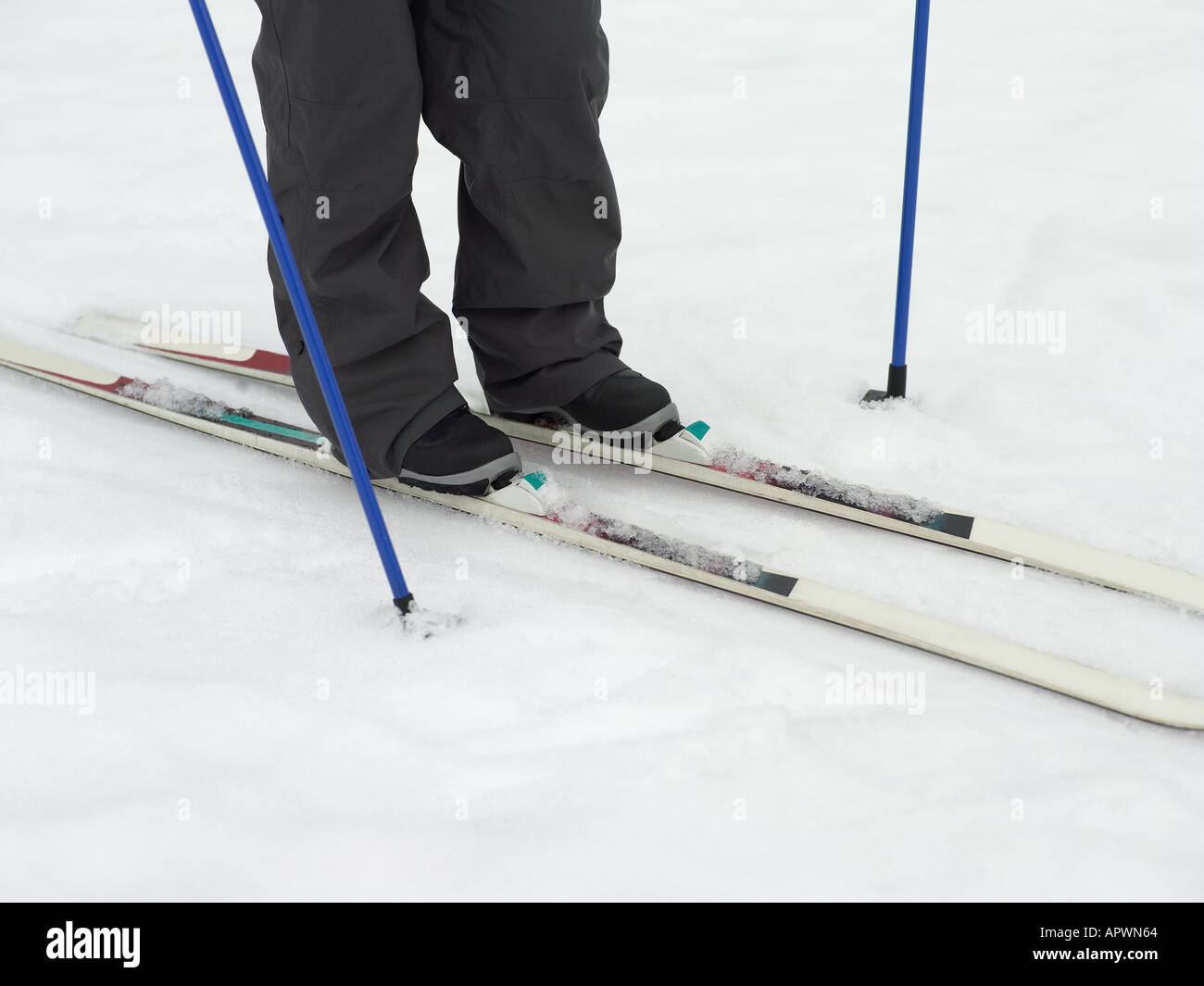 Person on skis Stock Photo - Alamy