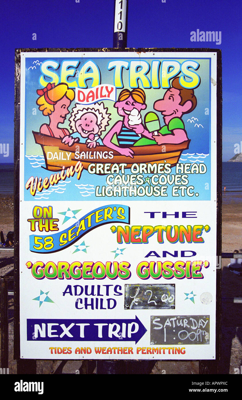 Boat trip sign hi-res stock photography and images - Alamy