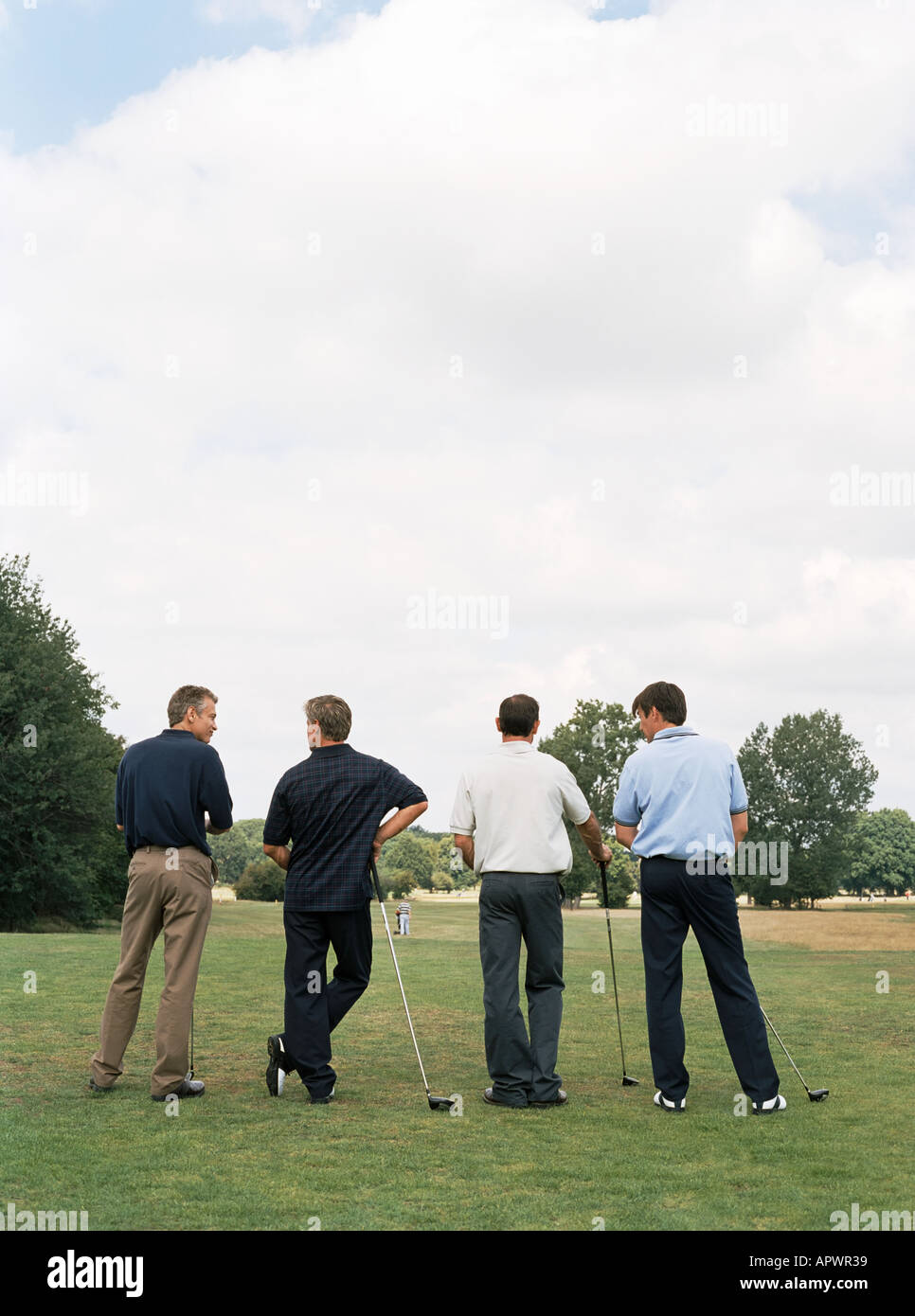 Four golfers hi-res stock photography and images - Alamy