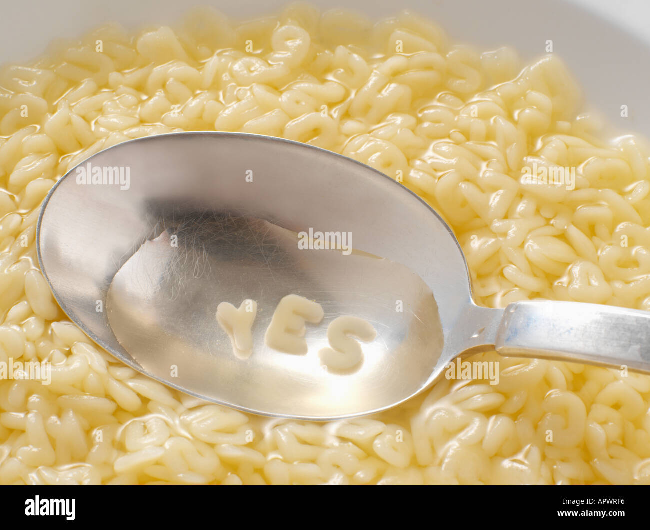 Spaghetti word on a spoon Stock Photo - Alamy