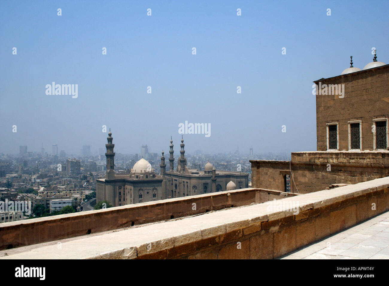 Cairo citadel cityscape travel sultan hassan mosque hi-res stock ...